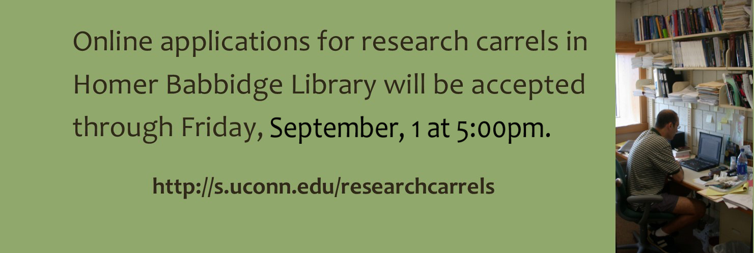 Research Carrels | UConn Library